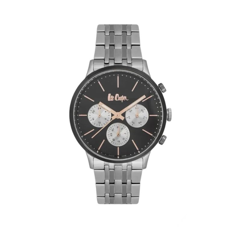 ΡΟΛΟΪ LEE COOPER LC06897.360 CHRONOGRAPH ΜΕ ΜΑΥΡΟ ΚΑΝΤΡΑΝ ΚΑΙ ΜΠΡΑΣΕΛΕ ...